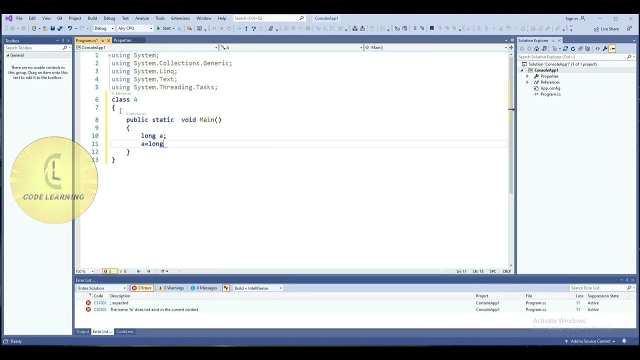 C# | Long functions 'MinValue' | CodeLearning - YouTube