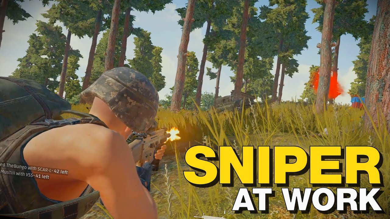 Sniper at work - SOLO - PlayerUnknown's Battlegrounds - YouTube