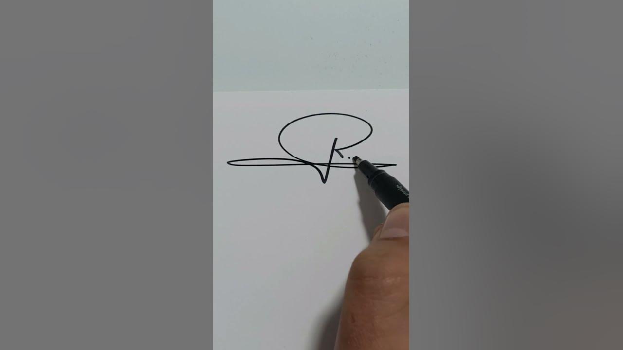 توقيع رهيب بحرف R ️💚 توقيع توقيعي شخصيتي حسن خطك Signature Youtube