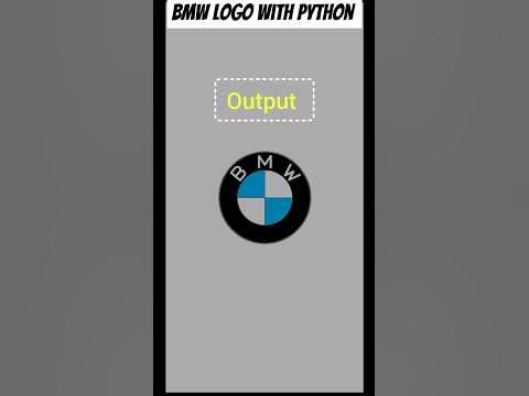 bmw logo by using python| python programming #75hardchallenge # ...