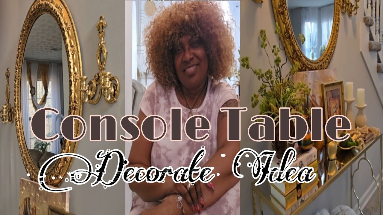CONSOLE TABLE DECORATING IDEA 2025 | ELEGANT LOOK | REUSED GOODWILL ...