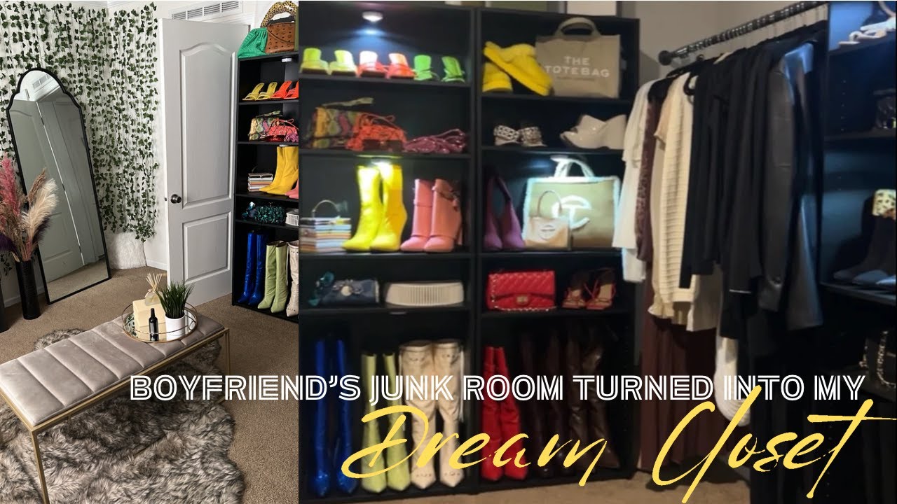 DIY CLOSET TRANSFORMATION | SPARE BEDROOM TURNED WALK-IN CLOSET | DREAM ...