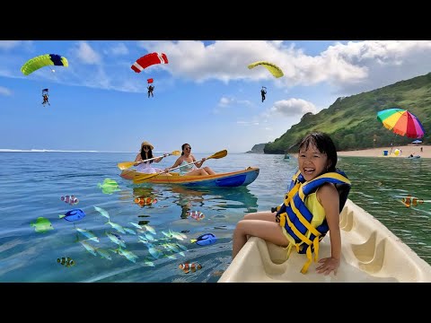 Main Perahu Perahuan dan Menyelam Ketemu Ikan Nemo dan Dory di Pantai Bali