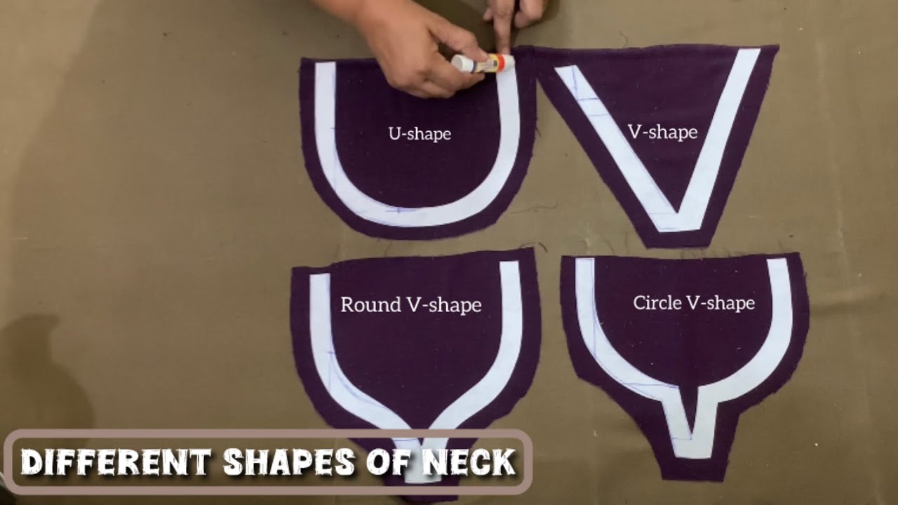 Shapes for neck design | simple neck design | neck design for beginners ...
