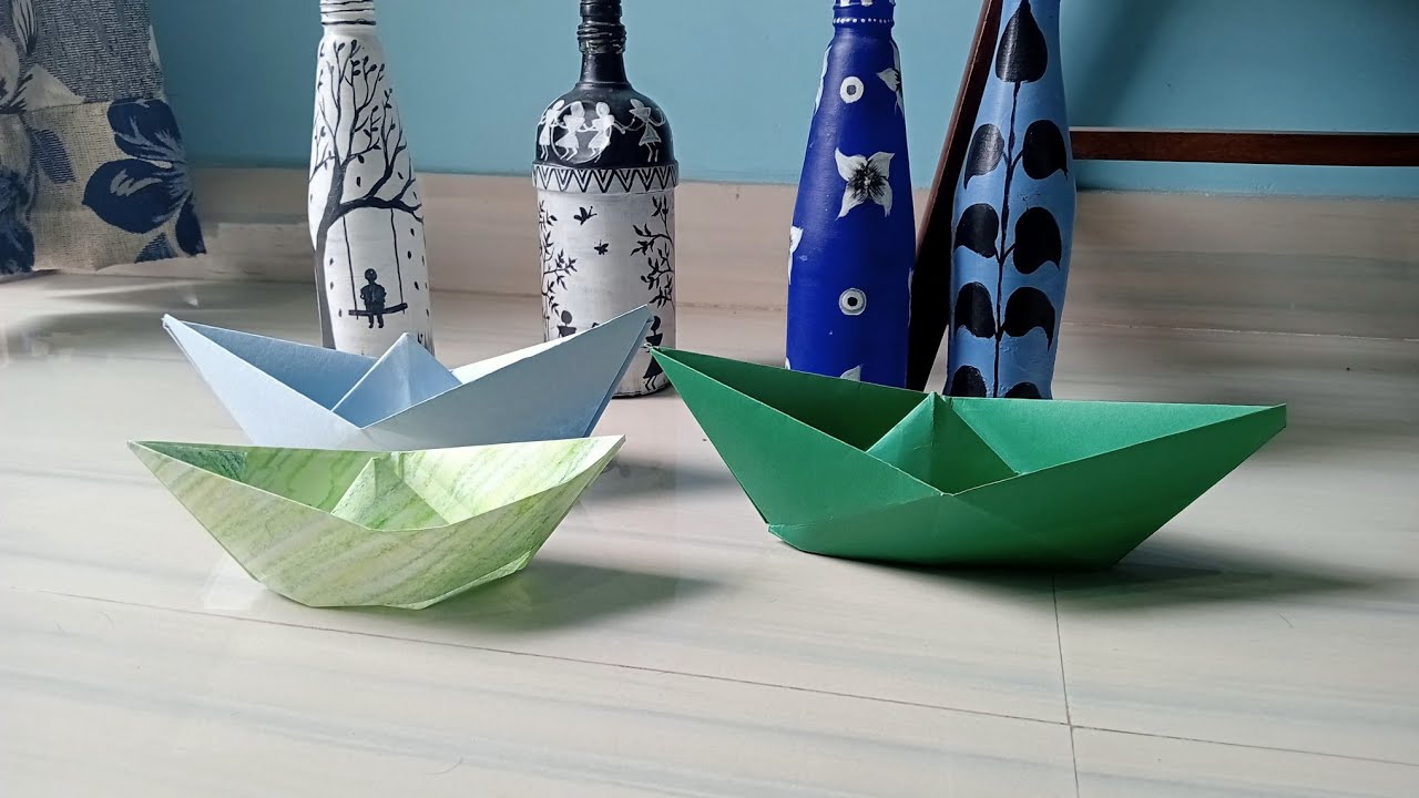 How to make a paper boat for kids/ Paper craft for kids - YouTube
