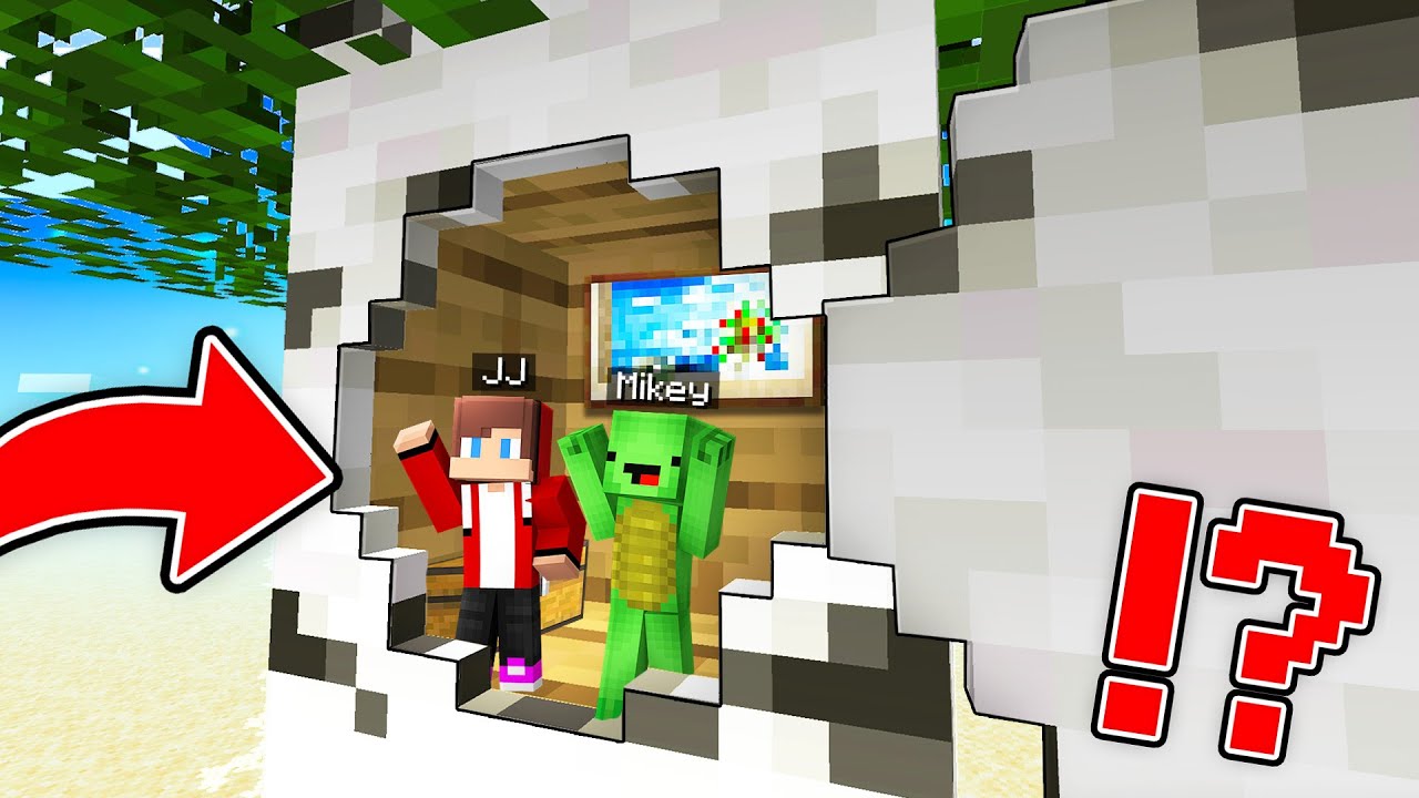 JJ And Mikey BUILT a Secret Base Inside a CACTUS in Minecraft Maizen - YouTube
