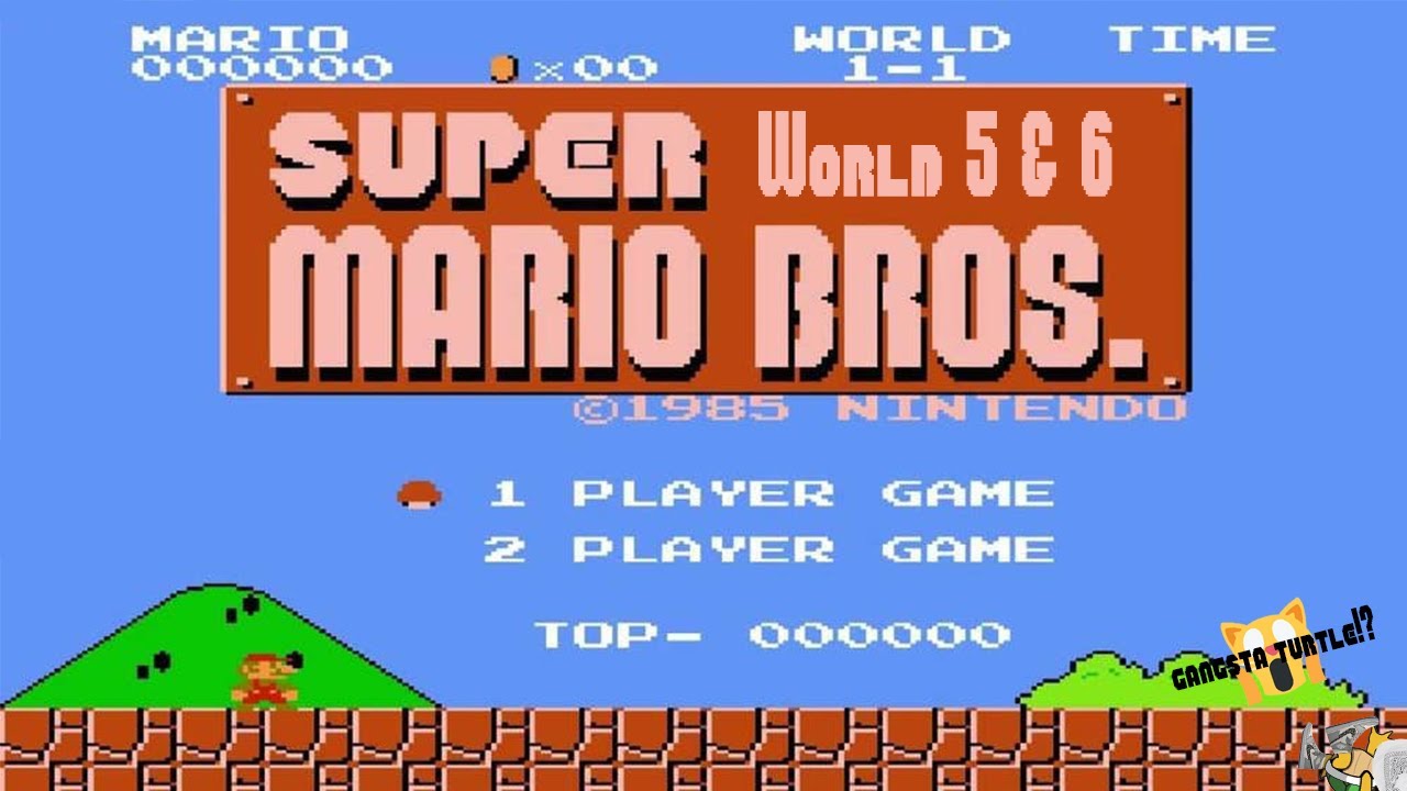 GANGSTA TURTLE!?!?!?! - Super Mario Bros. (World 5 & 6) - YouTube