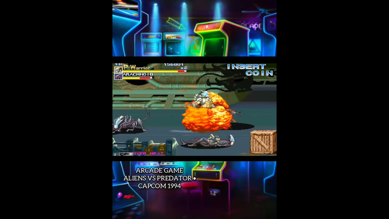 ALIENS VS PREDATOR - CAPCOM 1994 • ARCADE GAME #shorts - YouTube