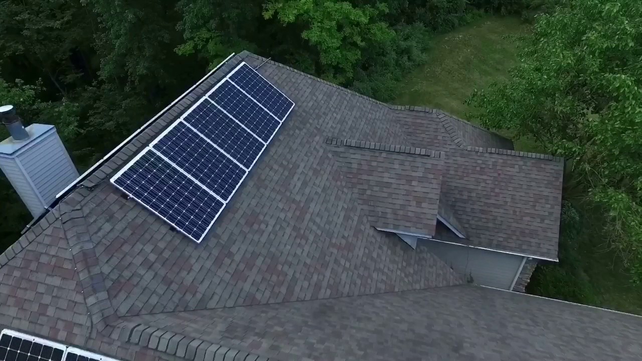 Solar Panel System Fly over - YouTube