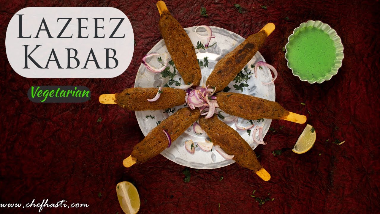 Lazeez Kebab | Veg Seekh Kebab | Vegetarian Kebab without Tandoor| No ...