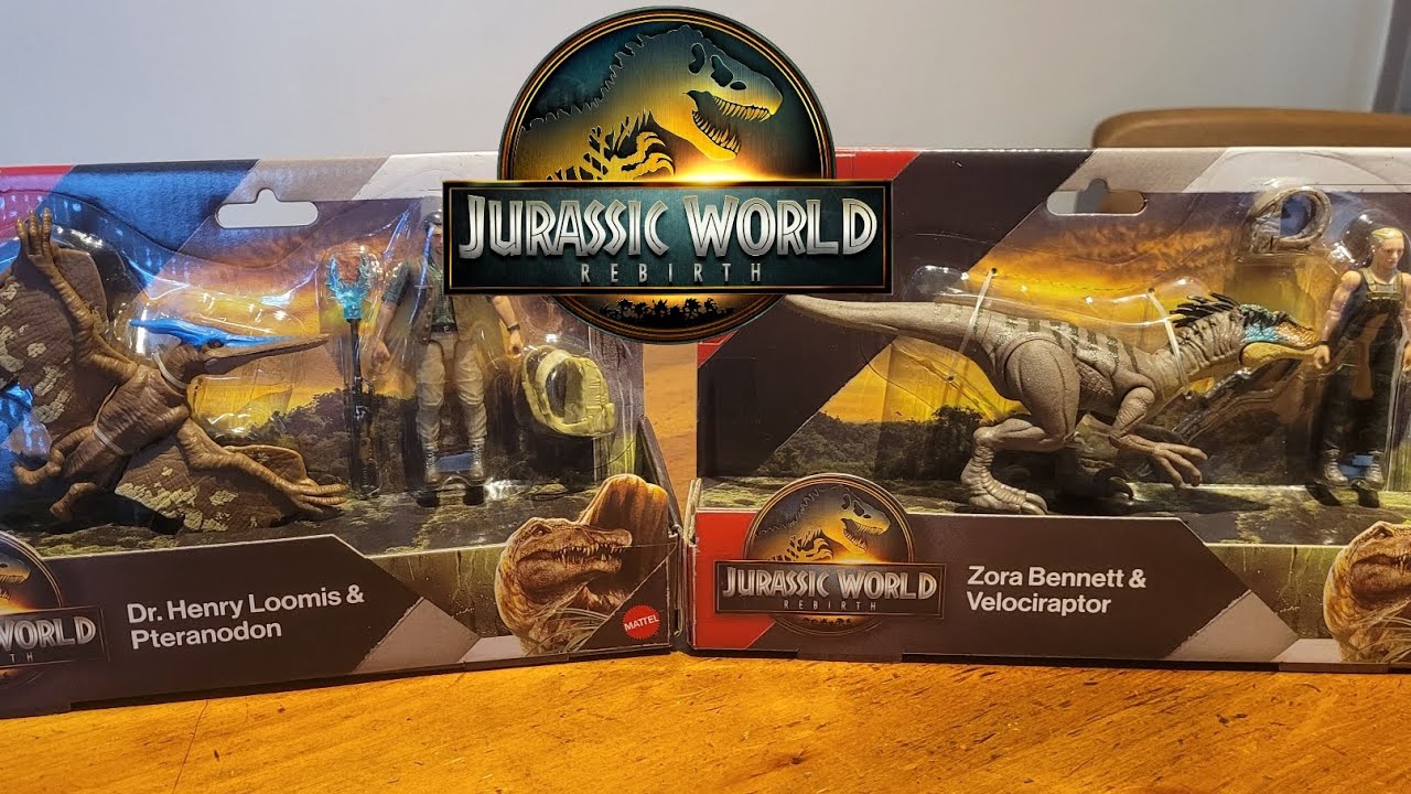 Jurassic World Rebirth Dr. Henry Loomis & Pteranodon and Zora Bennett ...