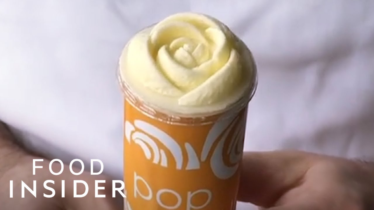 Dominique Ansel's Yogurt Push Pop Blooms Into A Flower - YouTube