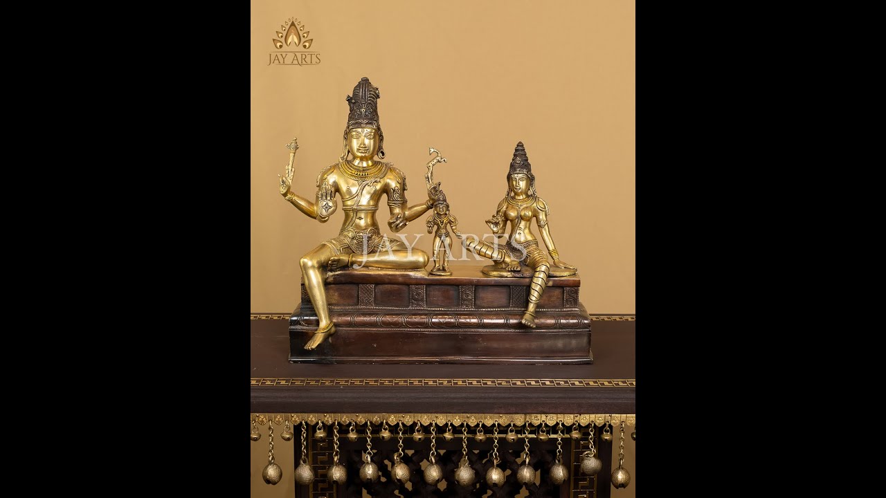 Brass Somaskanda Statue 13" - YouTube