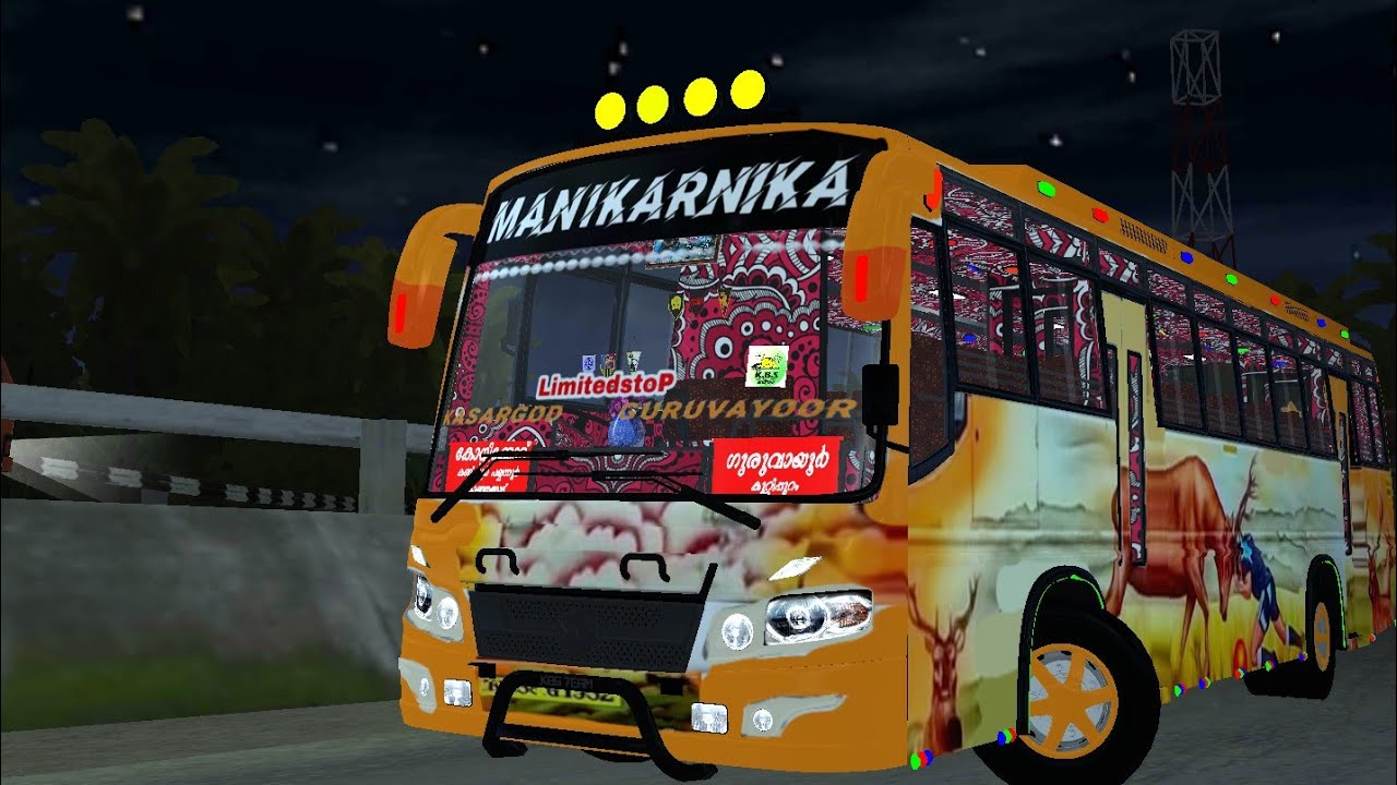 Driving Manikarnika Kerala LIMITED STOP Bus In Kasaragod | Gameplay ...