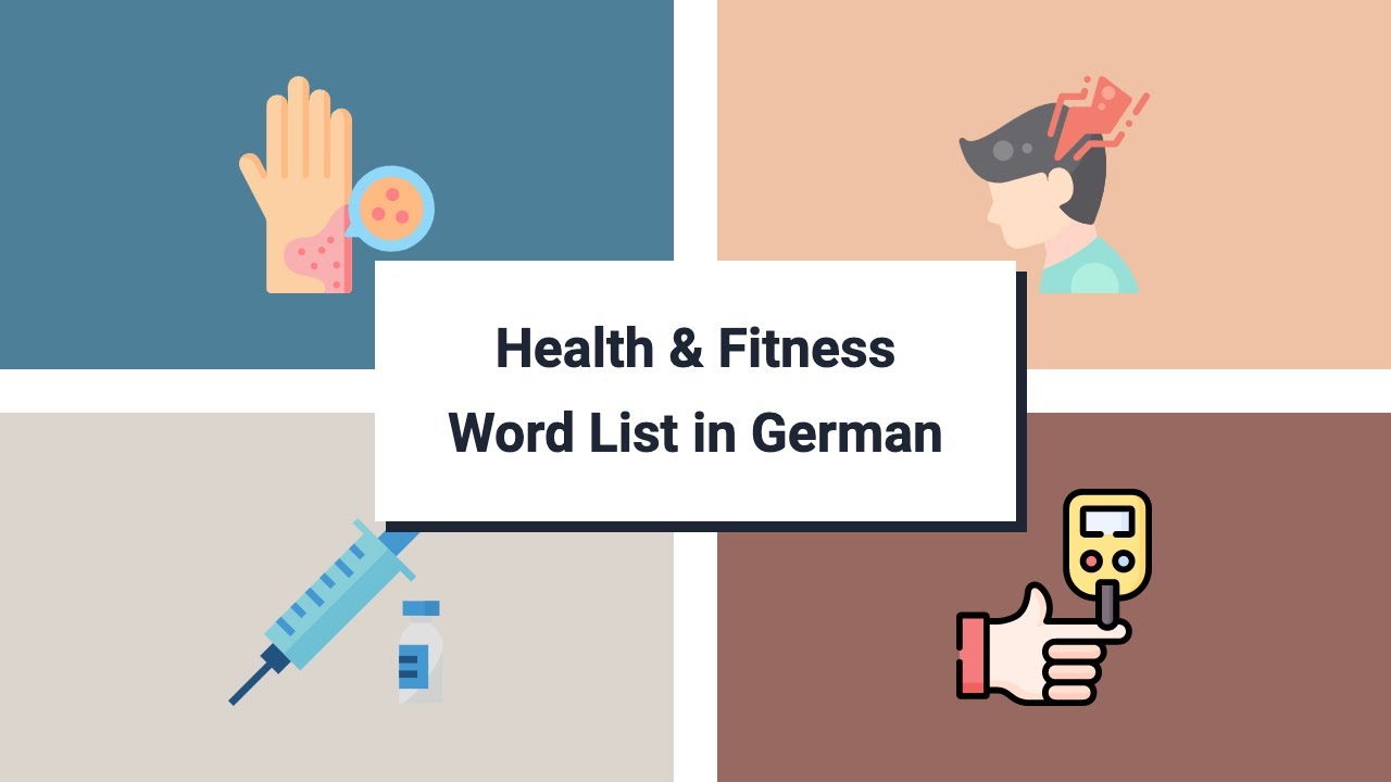 Health & Fitness Vocabulary in German [92 words in 10 mins] - YouTube