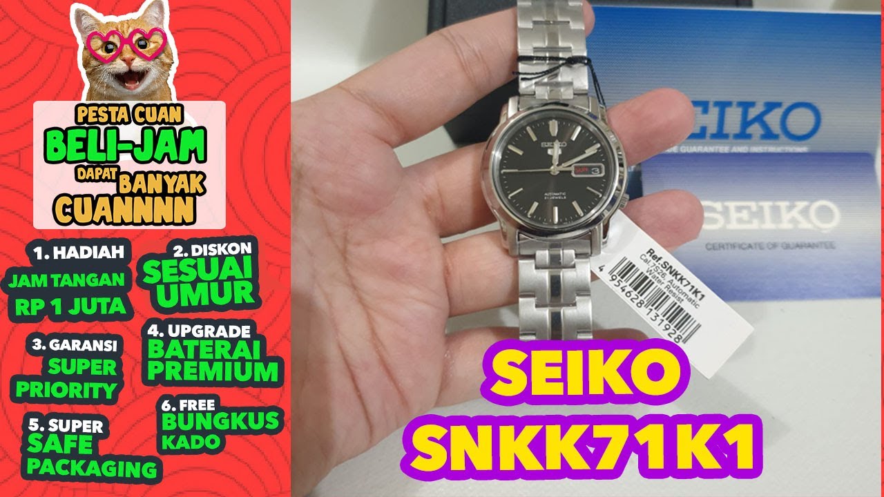 SEIKO 5 ORIGINAL SNKK71K1 SNKK71 SNKK 71 K1 SNKK 71K1 K 1 JAM TANGAN ...