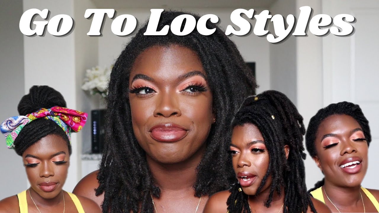 Easy Loc Styles For Medium Length Hair| No Retwist Needed - YouTube