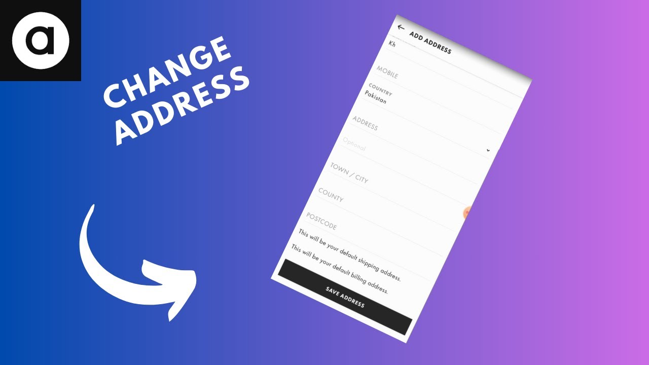 how to change delivery address asos - YouTube