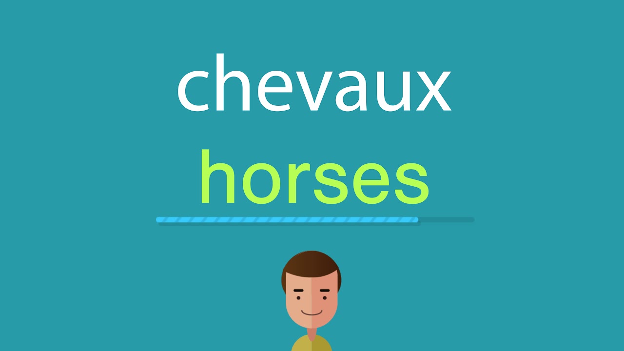 Comment dire chevaux en anglais - YouTube