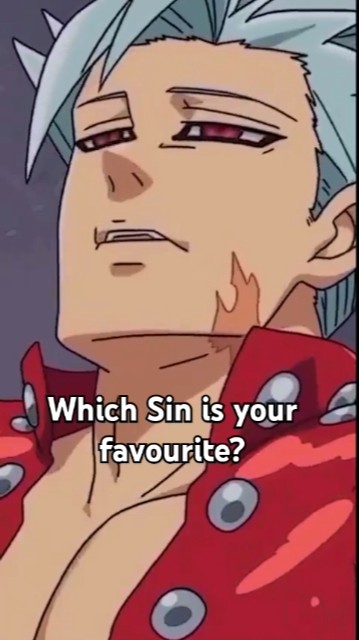 Which is the best sin? #sevendeadlysins #anime # ...