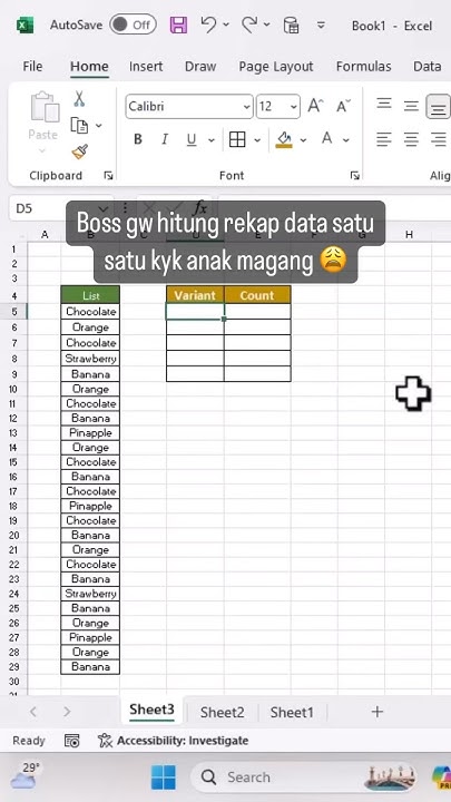 Hitung rekap data otomatis di EXCEL #excel #exceltips #exceltricks #tutorexcel #belajarexcel ...