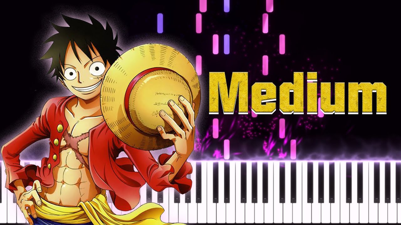One Piece OP 9 (Jungle P) - MEDIUM Piano Tutorial + Music Sheets - YouTube