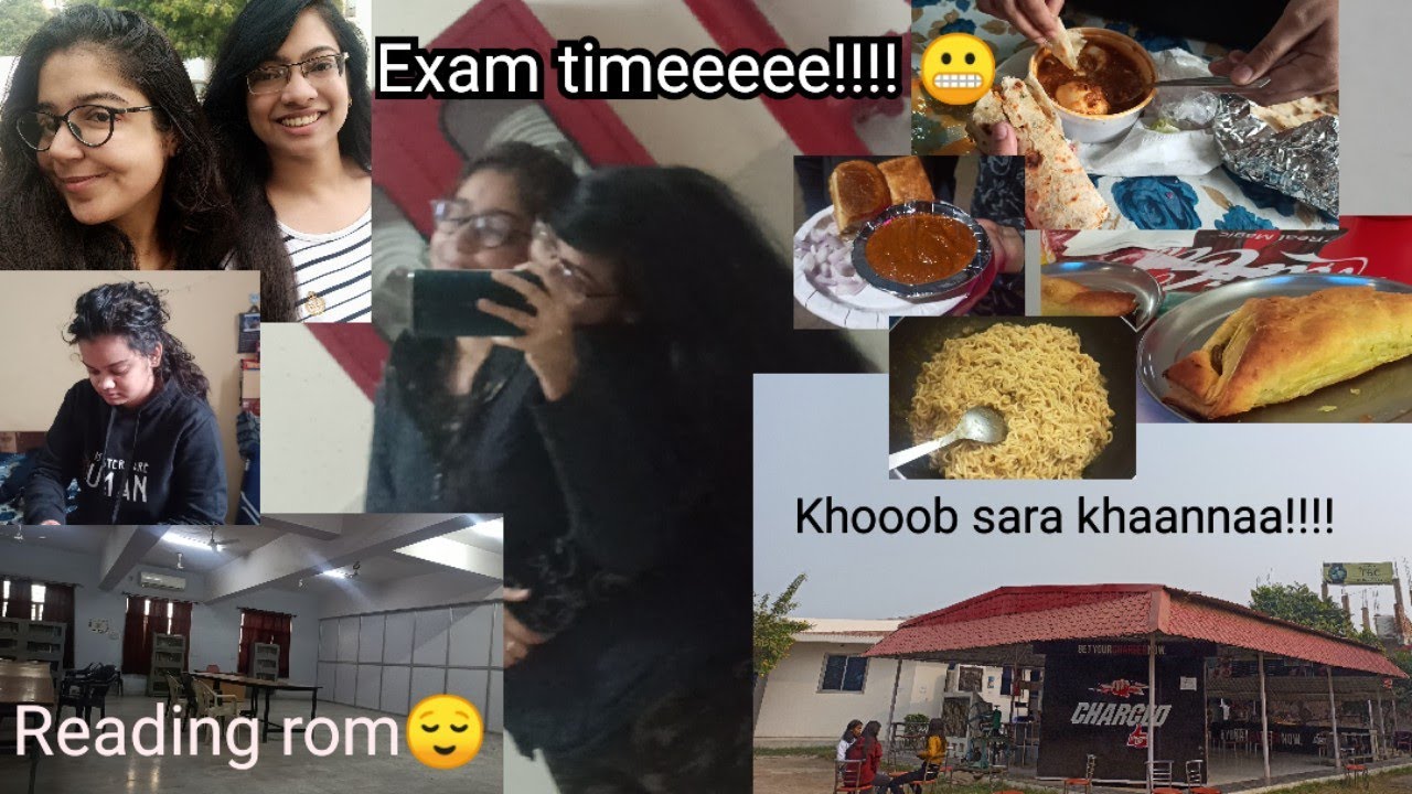 Exam time!!!! || Girl's hostel GLA Reading room || Sunday Fun Day ...