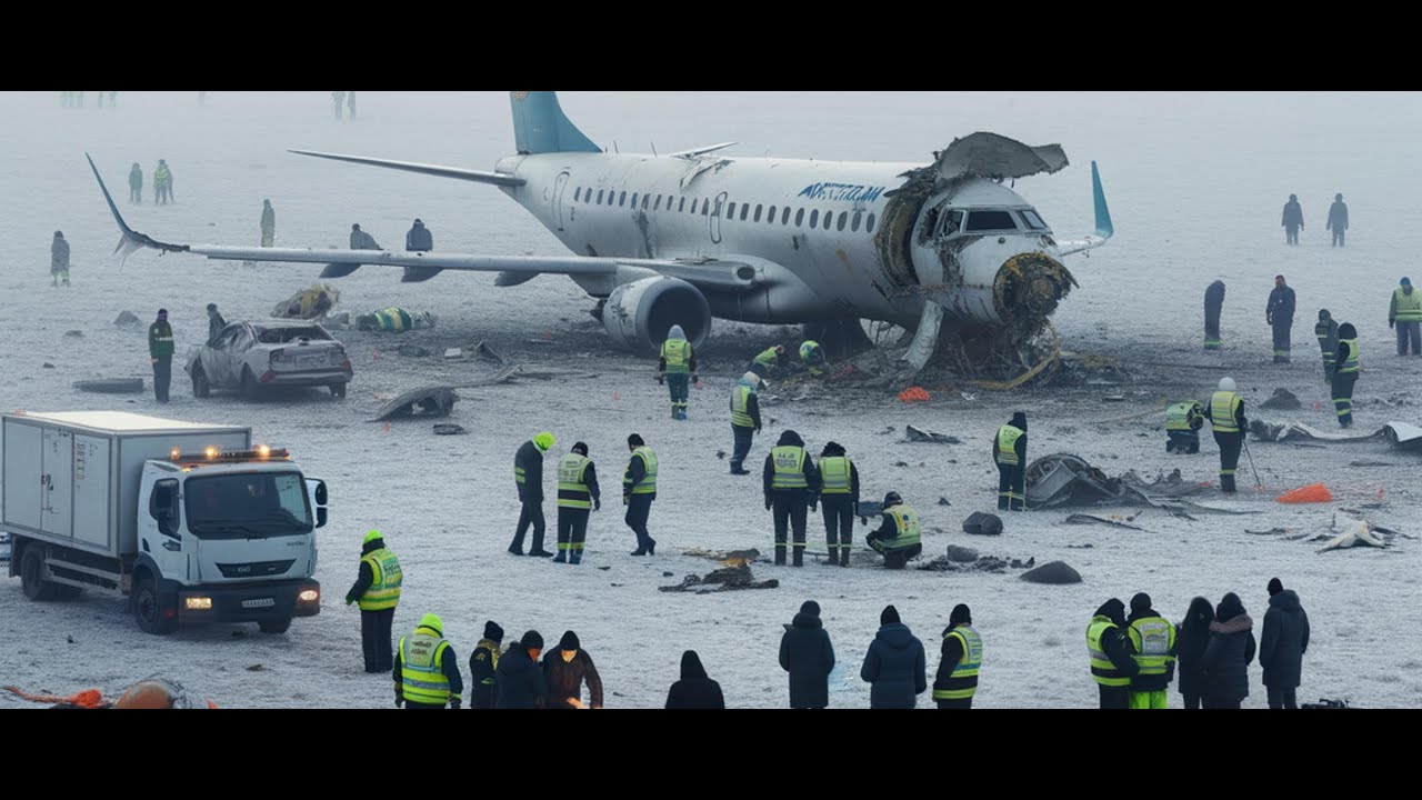 Tragedy in the Skies: Azerbaijan Airlines Flight J2-8243 Crash Lands in ...