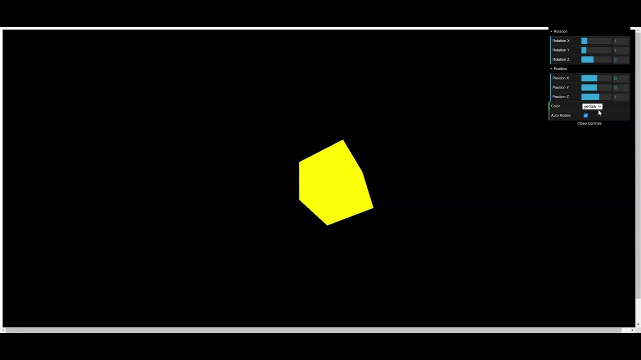 Threejs Easy Datgui Youtube