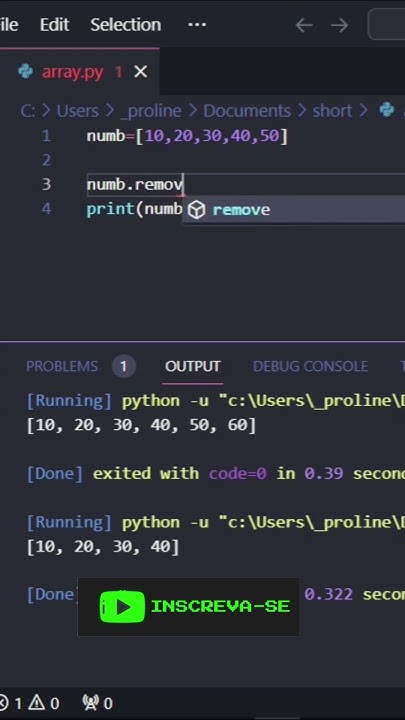 Como Manipular Arrays Em Python Python Programming Informatica Tecnologia Array List Youtube