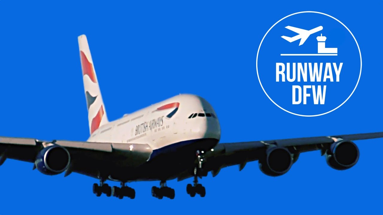🔴 LIVE! A380 is back at DFW International Airport ️ on Runway DFW ...