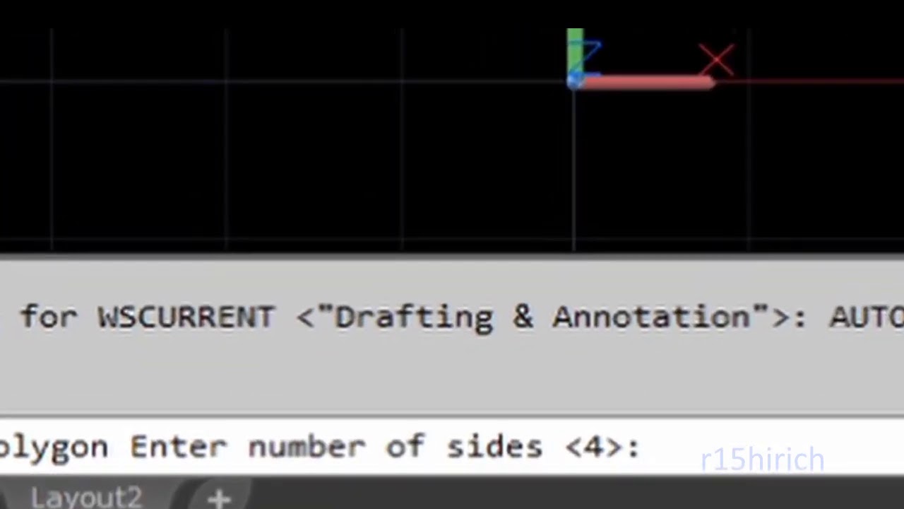 13 Polygon Command Hindi Autodesk Autocad Youtube 1826