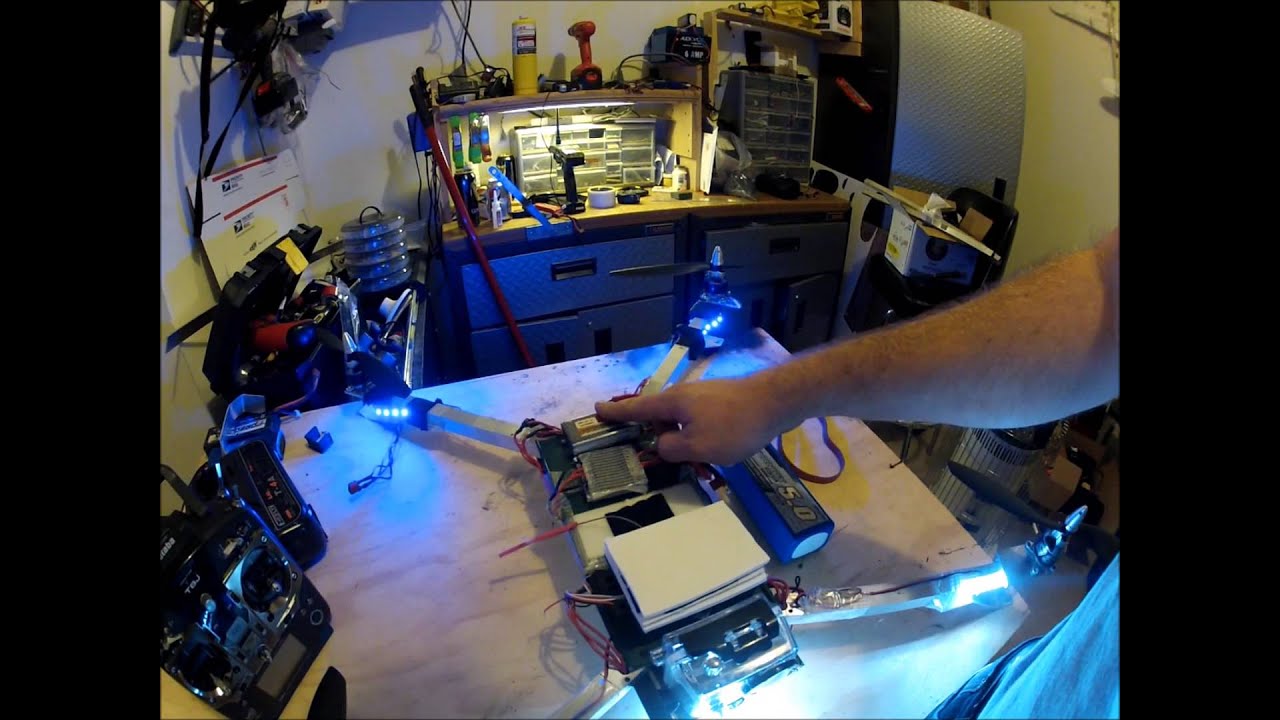 quick Quadcopter setup, Custom frame and DJI 450.wmv - YouTube