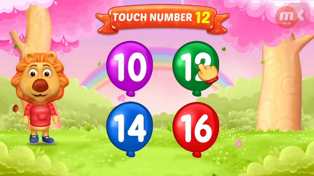Learn Numbers With Balloons And Baby Lion - Numbers Song For Kid's ...