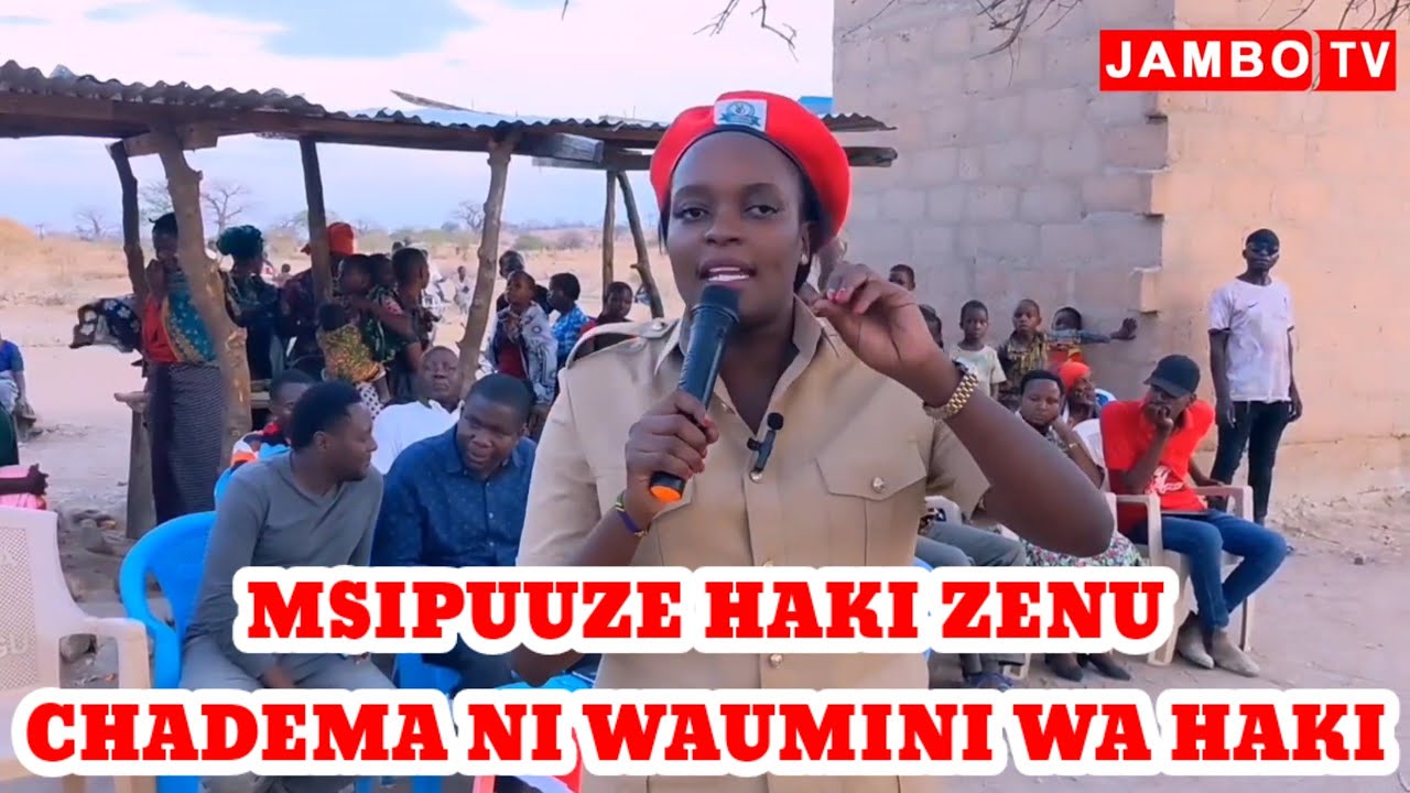 AISHA MADOGA AKIWASHA KAMPENI DODOMA, ASISITIZA HAKI, "MSIPUUZE" - YouTube