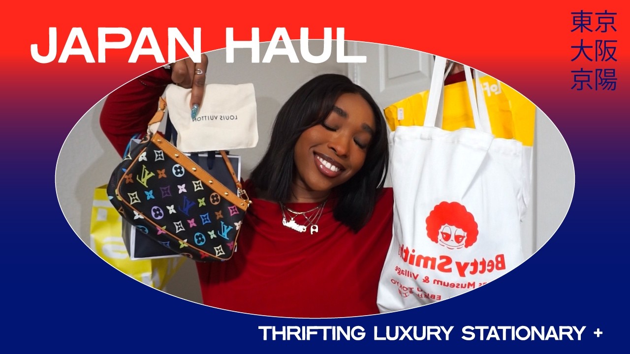 HUGE JAPAN HAUL 🎌 Thrifting, Luxury, Vintage, Stationary, Beauty + More ...