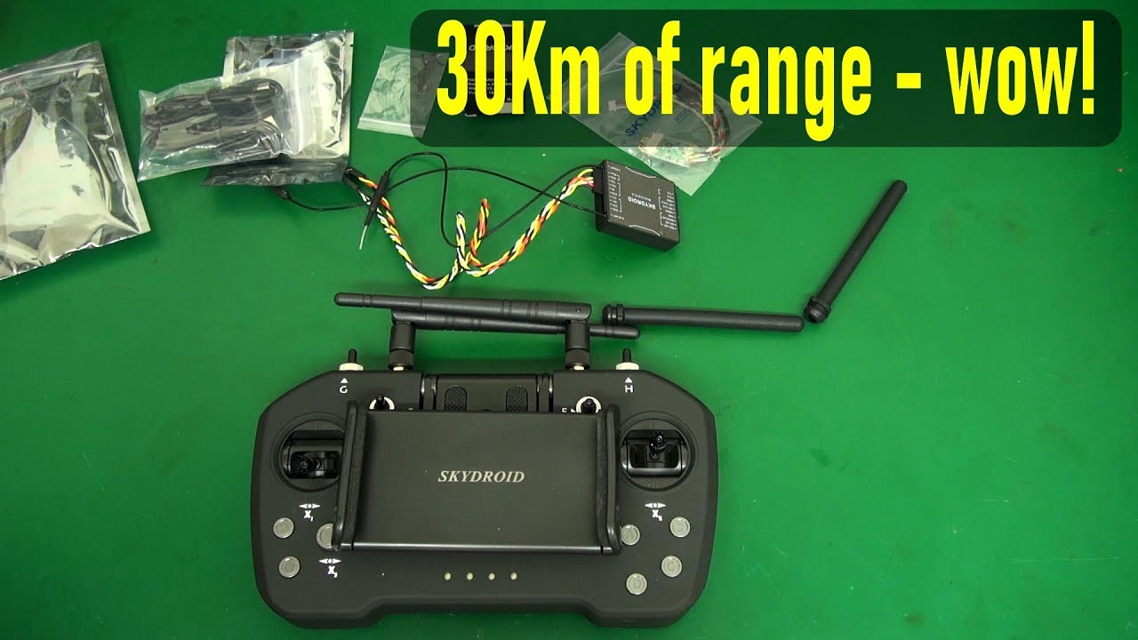 Skydroid T12 - 30Km FPV/RC system for drones and planes - YouTube