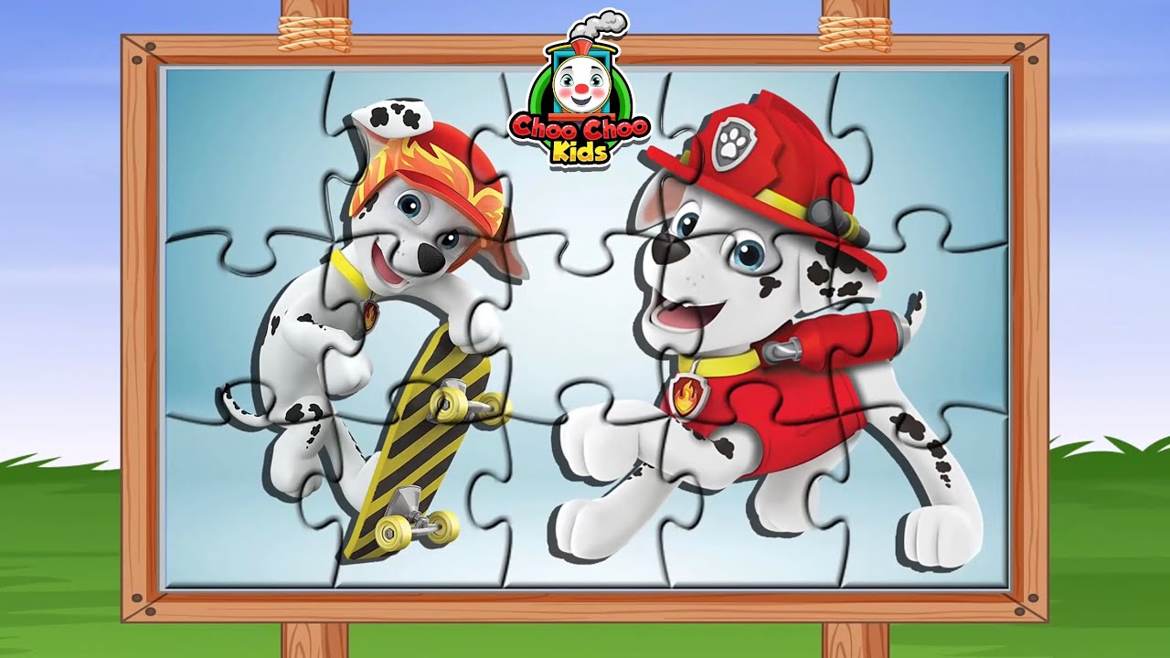 Paw Patrol Jigsaw Puzzle - Marshall jigsaw puzzle | Choo Choo Kids ...