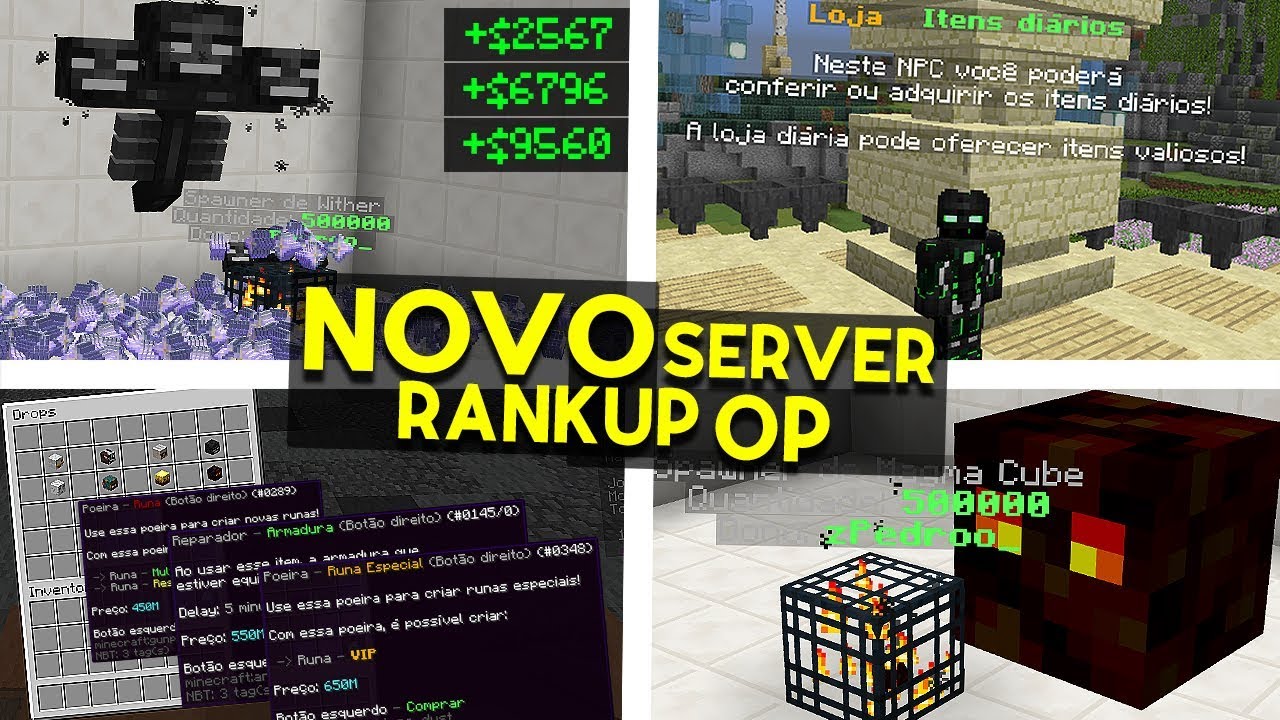 Novo Server De Rankup Op Ganhe Tokens Minerando Pirata E Original 1