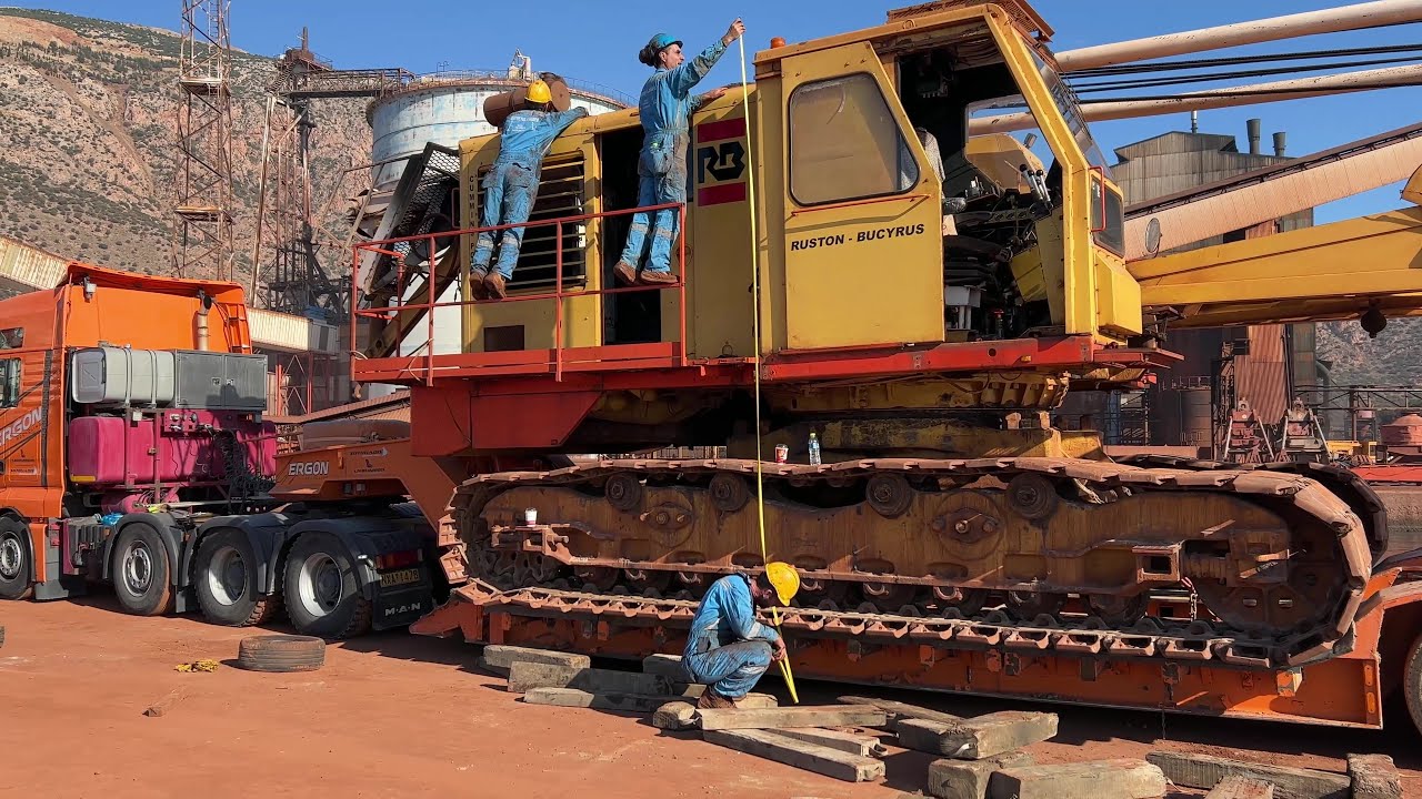 How To Load A Huge Ruston Bucurus 61RB Dragline - Sotiriadis ...