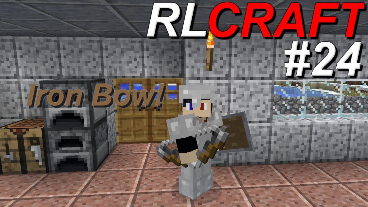 Minecraft RLcraft | EP 24 | Crafting a iron bow! - YouTube