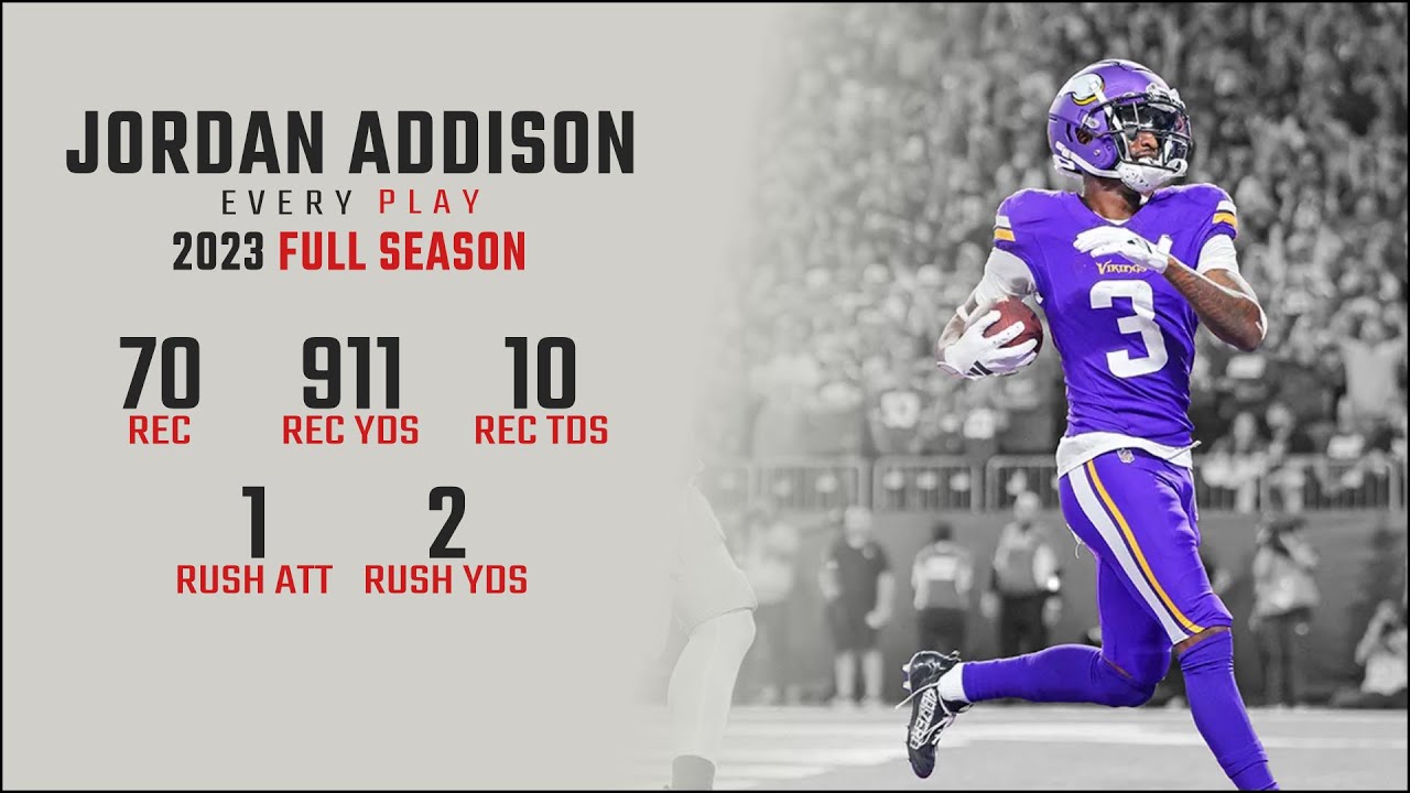Jordan Addison Full Season Replay: Every Target, Catch, and Run in the ...