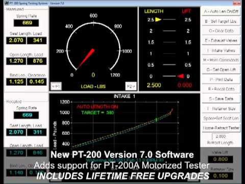 PT-200A Motorized Digital Valve Spring Tester and Checker Demonstration ...