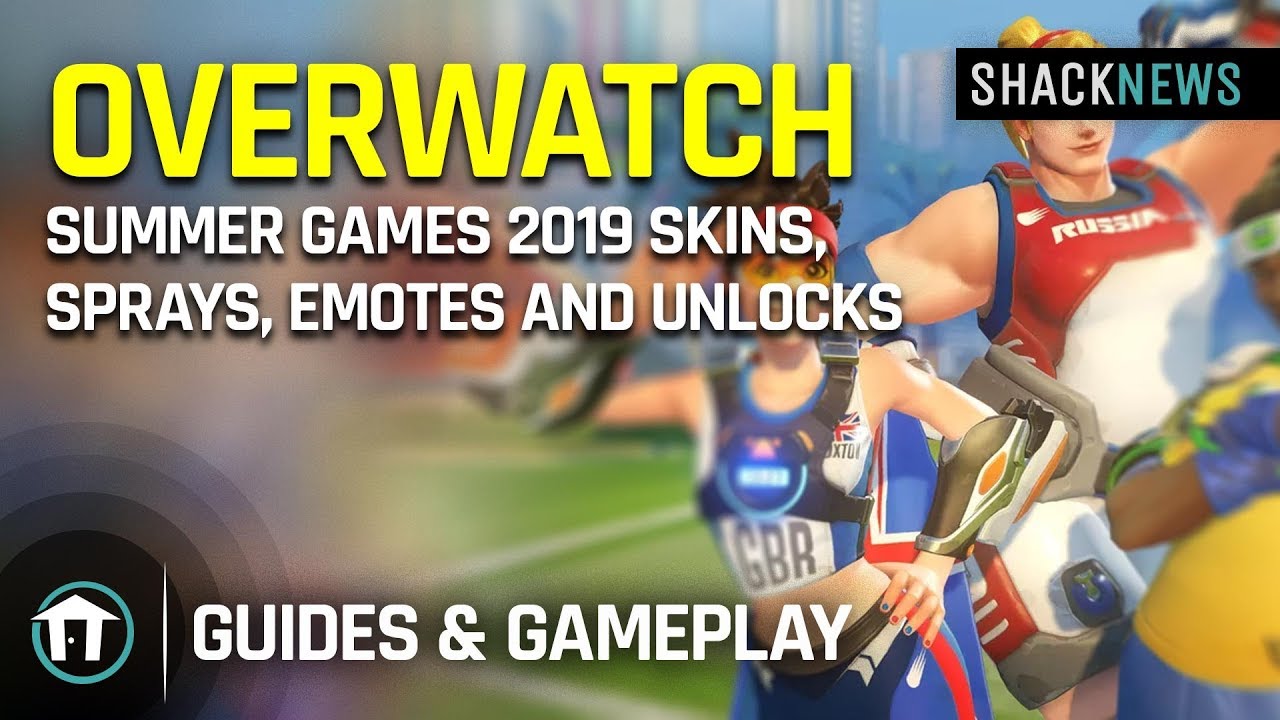Overwatch Summer Games 2019 Skins, Sprays, Emotes and Unlocks - YouTube