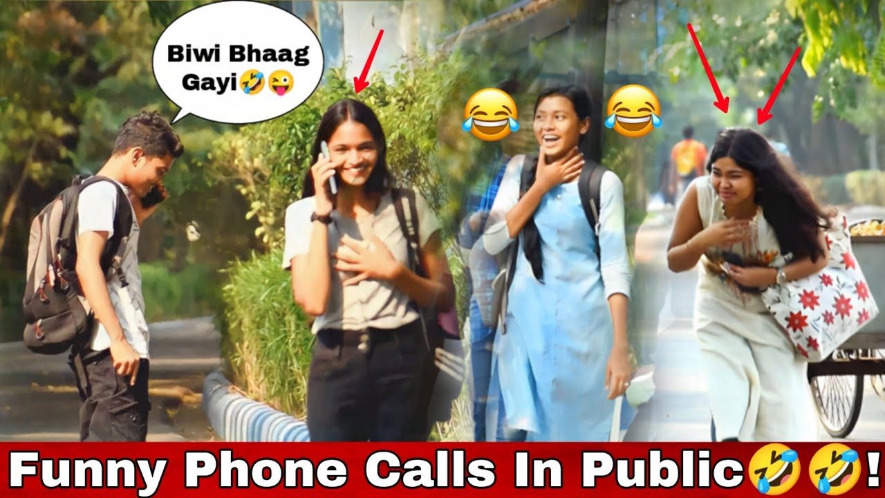Funny Phone Calls In Public 🤣🤣 | Best Funny Video 😜 | Mithun Chaudhary ...