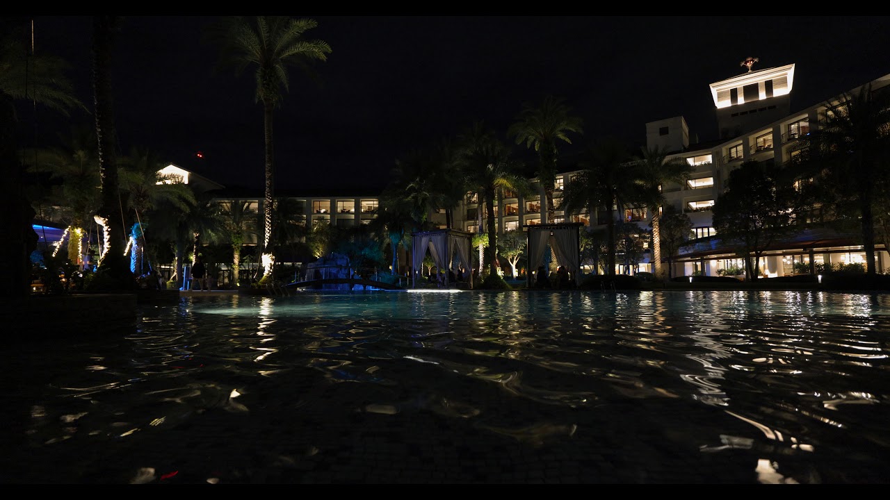 Westin 桃園 happy hour Pool 8K - YouTube