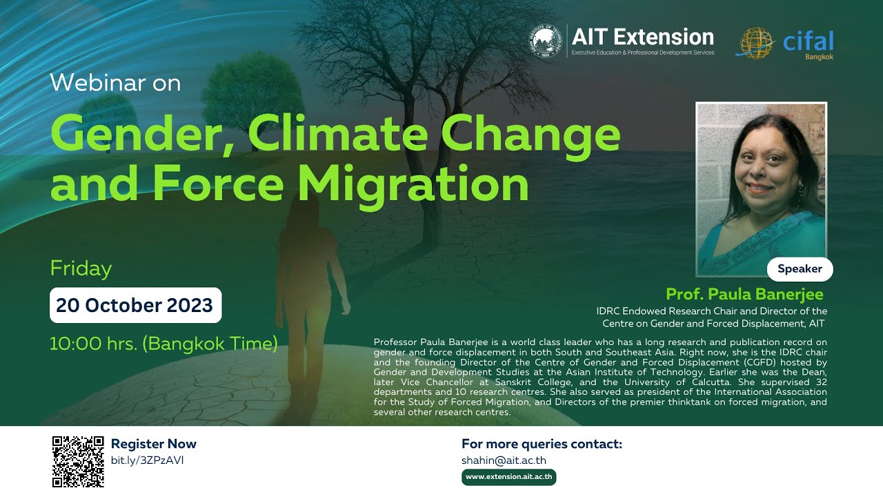 Webinar on Gender, Climate Change and Force Migration - YouTube
