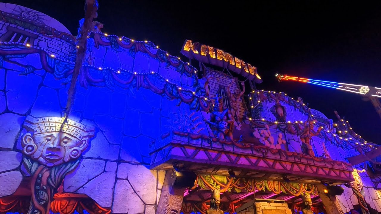 Kamak Ghost Train/Geisterbahn/Train Fantôme on-ride at Schueberfouer ...