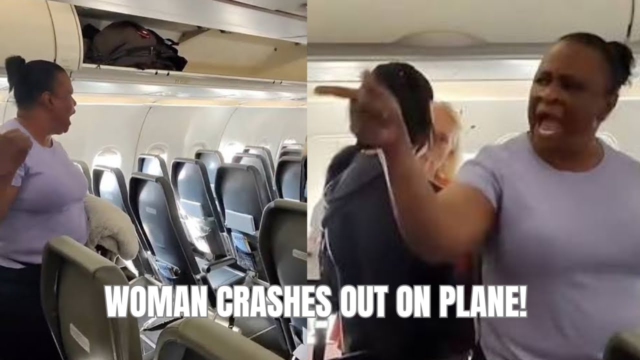 Angry Black Woman Crashes Out On Frontier Airlines! - YouTube