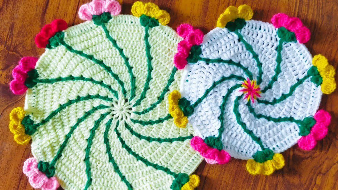 crochet thalposh,rumal, table mat/Crochet Designer/@Wowcreation06 - YouTube